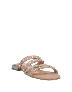 GIOSEPPO Rhinestone Leather Sandals