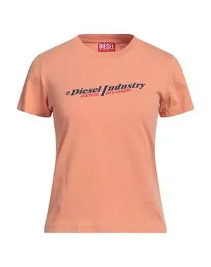 DIESEL® Printed Cotton T-Shirt Orange