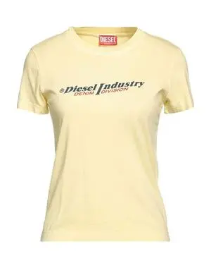 DIESEL® Printed Cotton T-Shirt Yellow