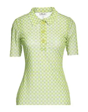 Baum Und Pferdgarten Polo Shirt With Checked Pattern - Acid Green
