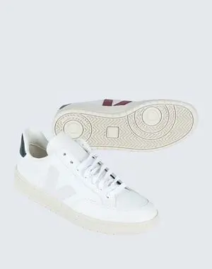 VEJA V- Leather Sneakers - White