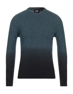 Alpha Studio Knitted Multicolor Pattern Sweater