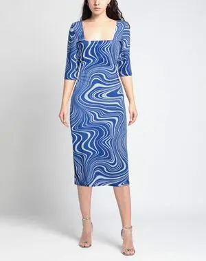 LIQUORISH Midi Pencil Dress - Blue