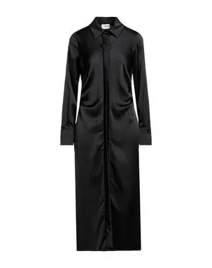 BERNA Midi Shirt Dress - Black