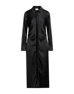 BERNA Midi Shirt Dress - Black
