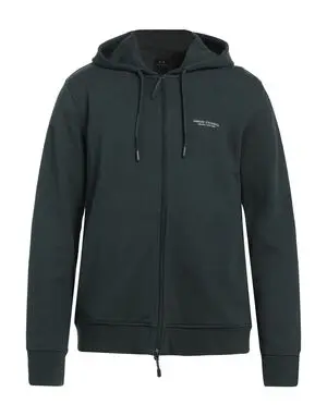 Armani Exchange French Terry Zip-up Hoodie - Green