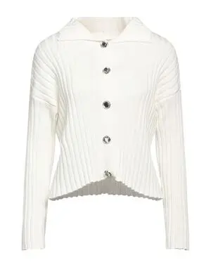 KONTATTO Knitted Cardigan - White