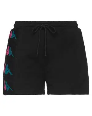Kappa Cotton-blend Fleece Shorts - Black