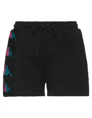Kappa Cotton-blend Fleece Shorts - Black