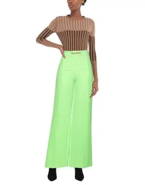 VICOLO Wide Leg Pants With Appliqués - Green