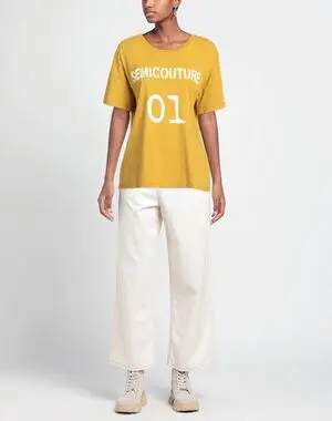 SEMICOUTURE Printed T-shirt - Yellow