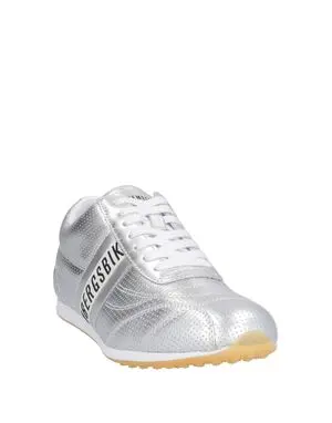BIKKEMBERGS Soft Leather Sneakers - Silver