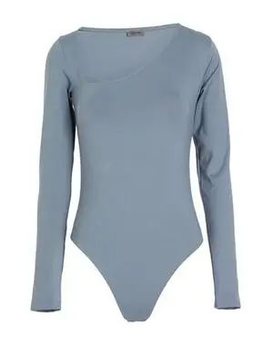 8 BY YOOX Asymmetrical Cut-out Bodysuit - Grey