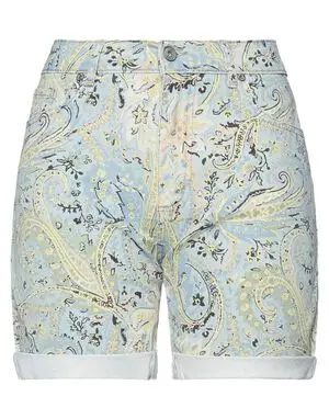 Dixie Paisley Print Shorts - Blue