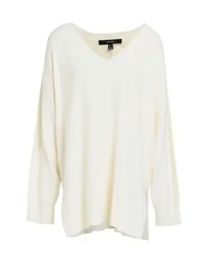 Vero Moda Sweater In Ecovero Viscose Blend - White