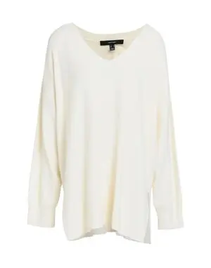 Vero Moda Sweater In Ecovero Viscose Blend - White