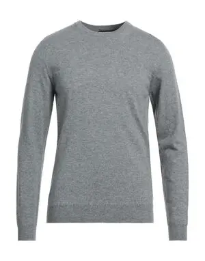 Alpha Studio Solid Knit Sweater - Grey