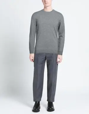 Alpha Studio Solid Knit Sweater - Grey