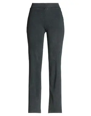 Topshop Ribbed Wide Leg Pants - Grey