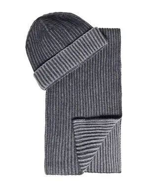 8 BY YOOX Ribbed Wool Hat And Scarf Set