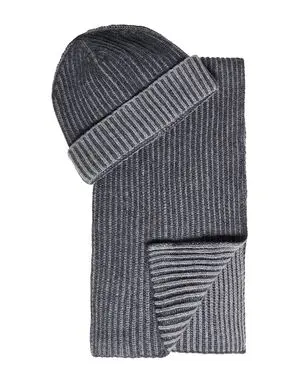 8 BY YOOX Ribbed Wool Hat And Scarf Set