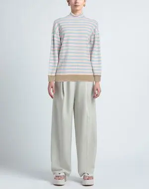 TSD12 Striped Knit Turtleneck