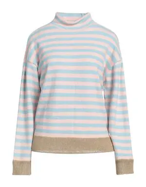 TSD12 Striped Knit Turtleneck
