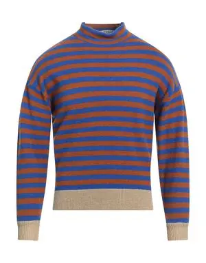 TSD12 Striped Knit Turtleneck - Tan