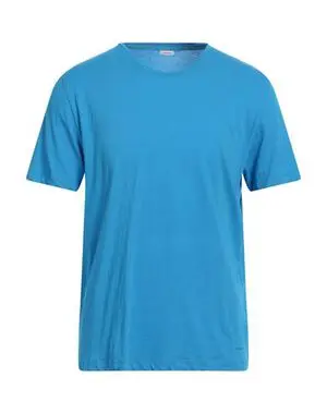 BLUEMINT Man T-shirt Coral Size S Cotton Blue