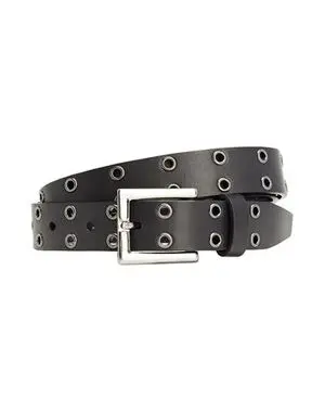 8 BY YOOX Leather Belt With Rivets