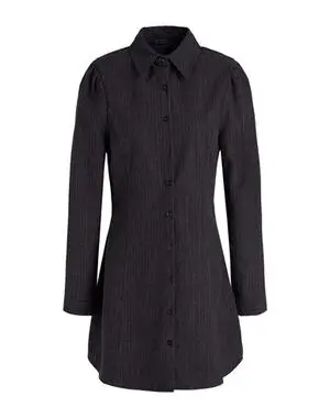 8 BY YOOX Pinstriped Flannel Mini Shirt Dress
