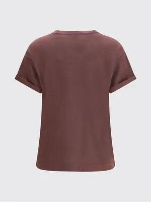 Brunello Cucinelli Ribbed T-shirt - Red