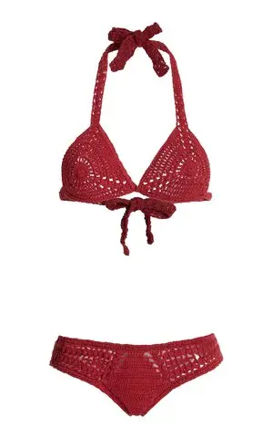 Akoia Swim Sachi Crocheted Cotton Bikini