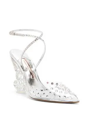 SOPHIA WEBSTER 100mm Paloma Crystal-embellished Pumps
