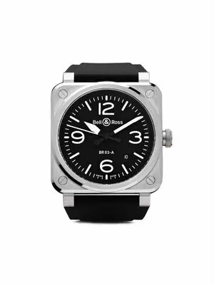 BELL & ROSS Br 03 41mm Strap Watch - Black