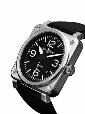 BELL & ROSS Br 03 41mm Strap Watch - Black