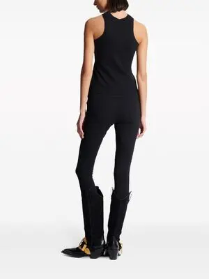 Balmain Pb Logo-embroidered Tank Top - Black