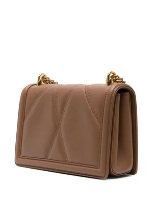 Dolce & Gabbana Medium Devotion Shoulder Bag - Brown