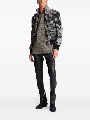 Balmain Monogram-jacquard T-shirt