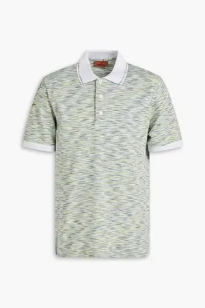 Missoni Spacedyed Cotton Polo Shirt Chartreuse