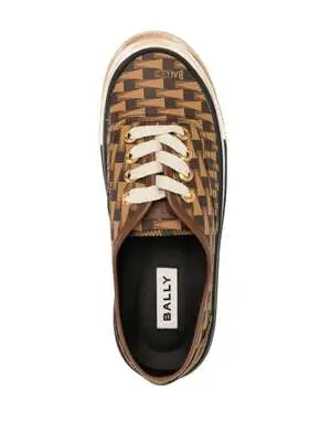 Bally Lyder Graphic-print Leather Sneakers