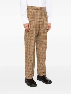 Kenzo Checkered Pleated Tailored Trousers