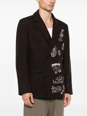 Études Studio Verneuil Embroidered-motif Blazer