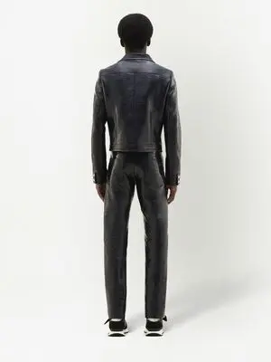 COURREGES Vinyl Straight-leg Trousers - Black