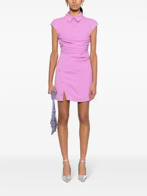 Moschino Ruched Bodice Polo Minidress