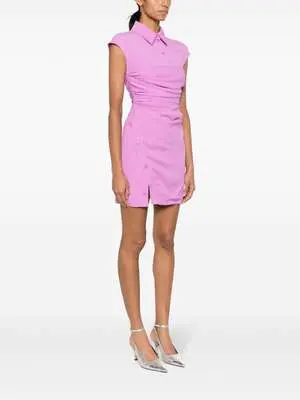 Moschino Ruched Bodice Polo Minidress