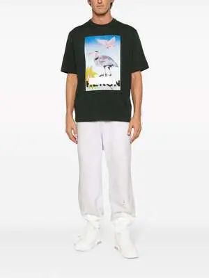 Heron Preston Graphic-print Cotton T-shirt - Green