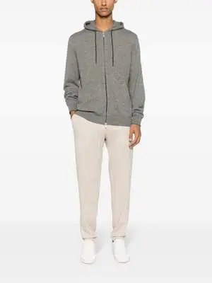 Brunello Cucinelli Drawstring-waist Cashmere Trousers - Neutrals