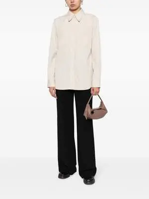 LEMAIRE Pointed-collar Press-stud Shirt - Neutrals