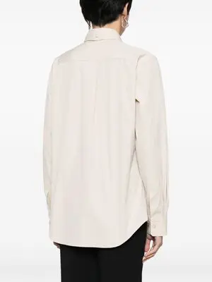 LEMAIRE Pointed-collar Press-stud Shirt - Neutrals